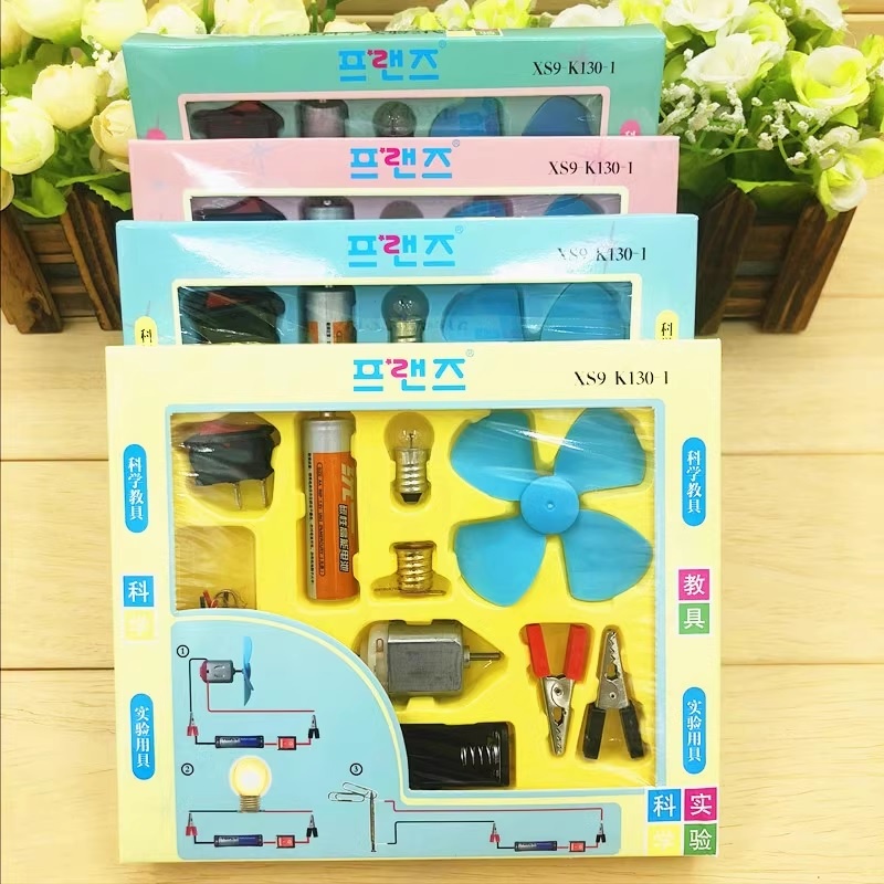 DIY Circuit Conductor Science Experiment Light Bulb & Fan Electric Set ...