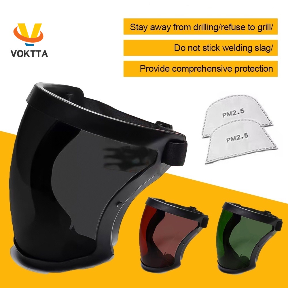 VOKTTA Welding Helmet Welder Glasses Full-Protection Anti-Uv Face ...
