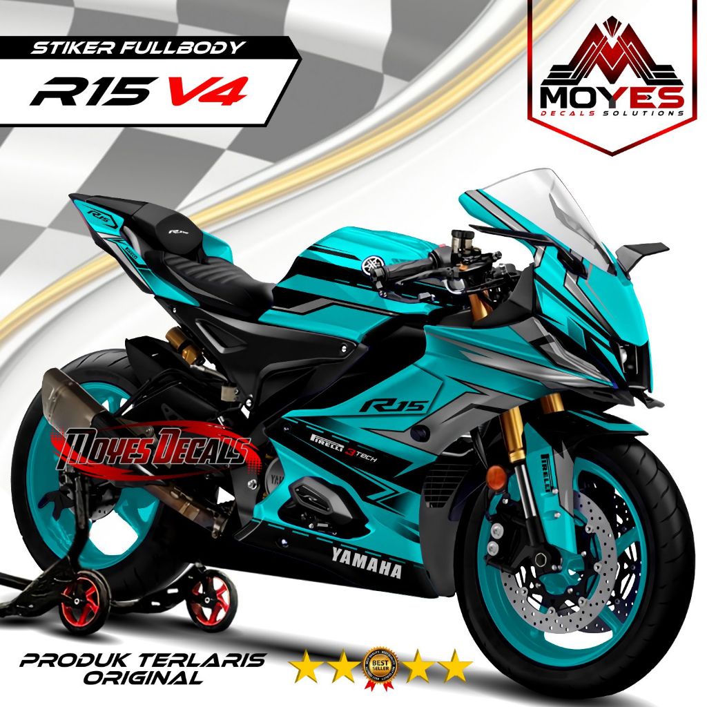 LATEST R15 V4 Full Body Decal Yamaha R15 V4 Full Body Motorcycle ...