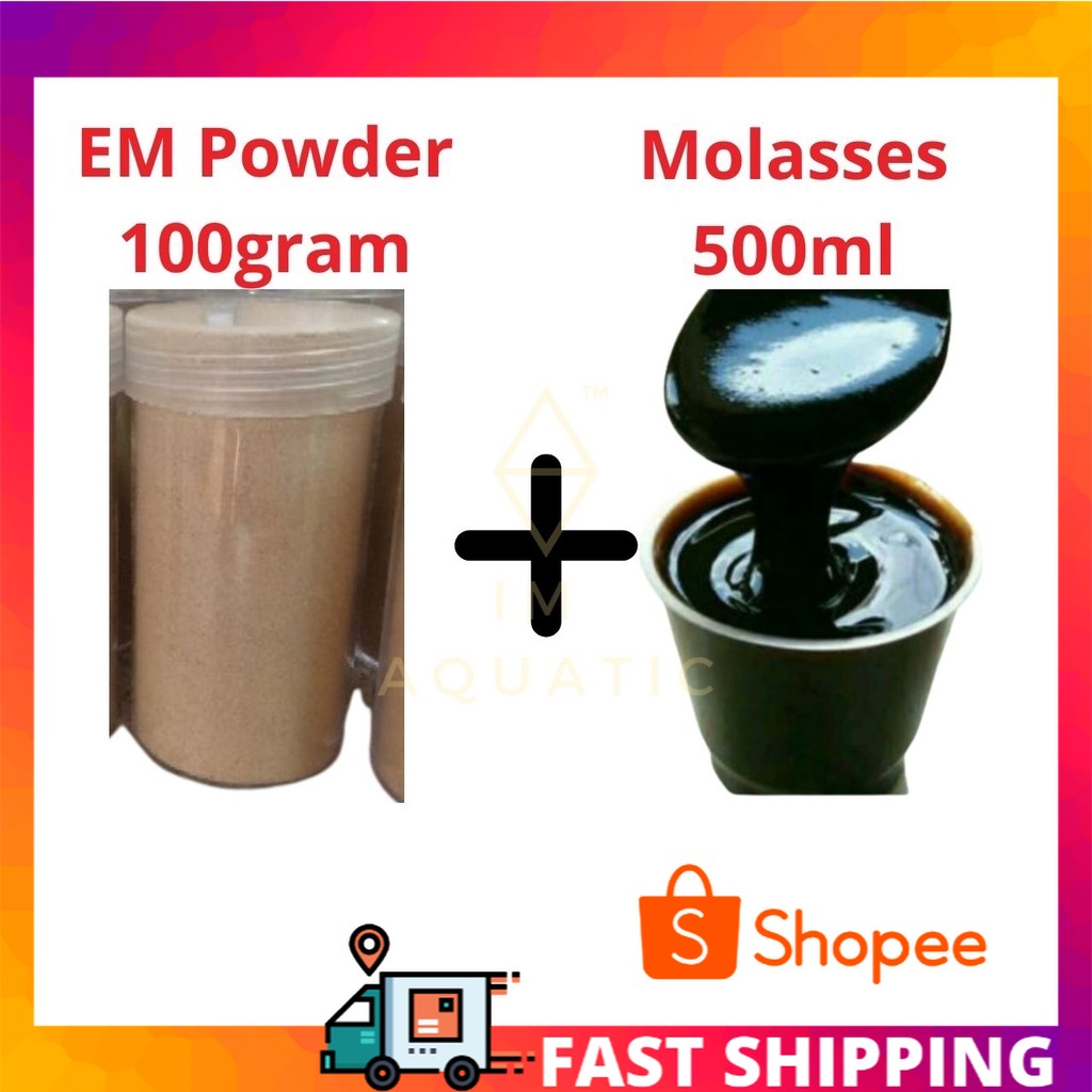 EM Powder & Molasses EM益生菌原种粉状 | Shopee Malaysia