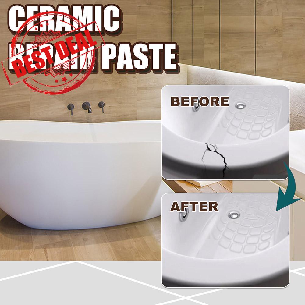 Repair Paste Bathroom Tub Marble Floor Shower Porcelain Crack Gap ...