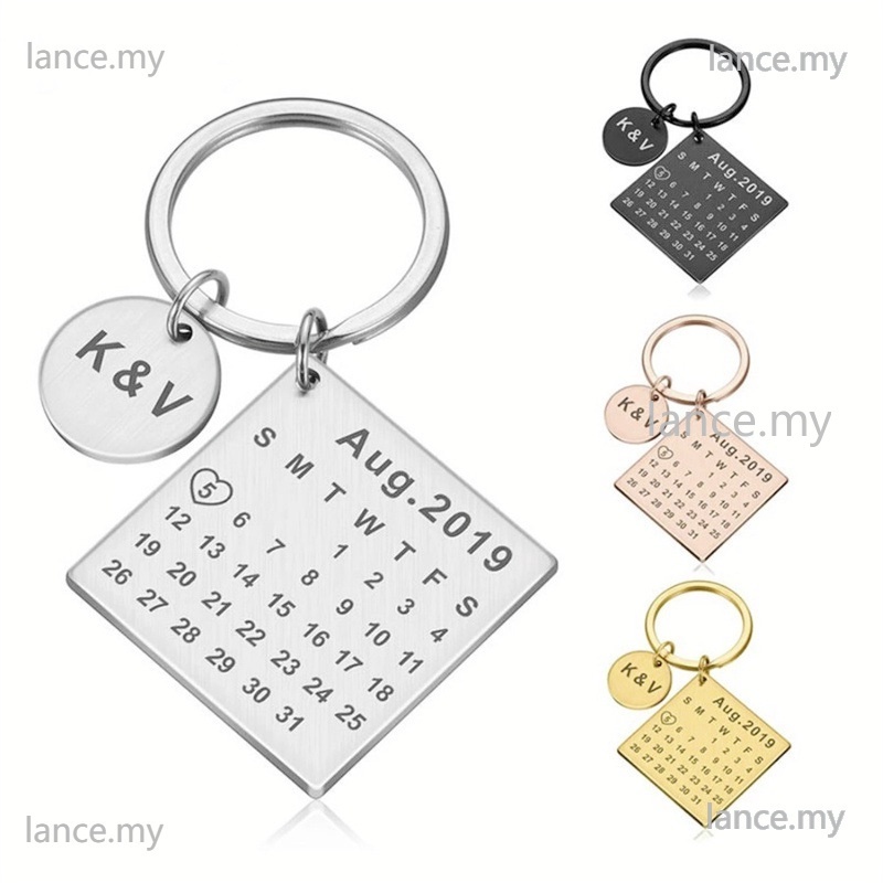 Personalized Custom Keychain for Men Women Engravable keychain Personalized gifts, birthday ...
