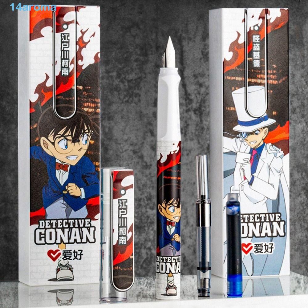 AROMA Conan Fountain Pens, Anime Cartoon Smooth Writing Signature Pen ...