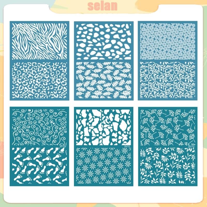 SELAN Silk Screen Stencils Geometric Silk Screen Mesh Tool for Printing ...