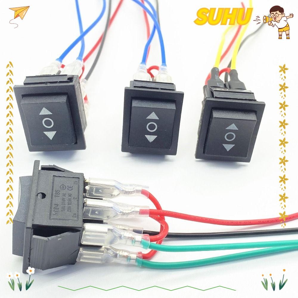 SUHU Automatic Reset Switch, 3 Position 6 Pin Momentary Polarity ...