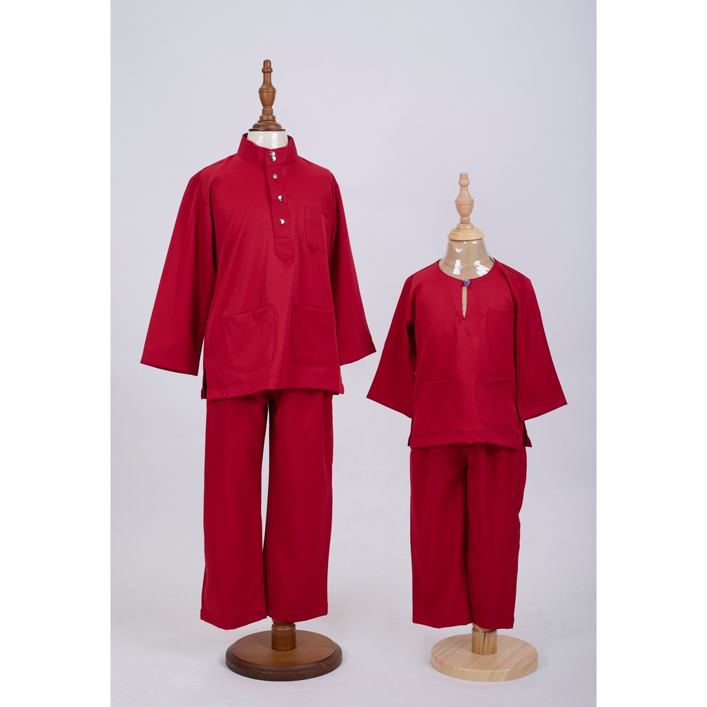 Modern Baju Melayu Budak- Red Heart | Shopee Malaysia