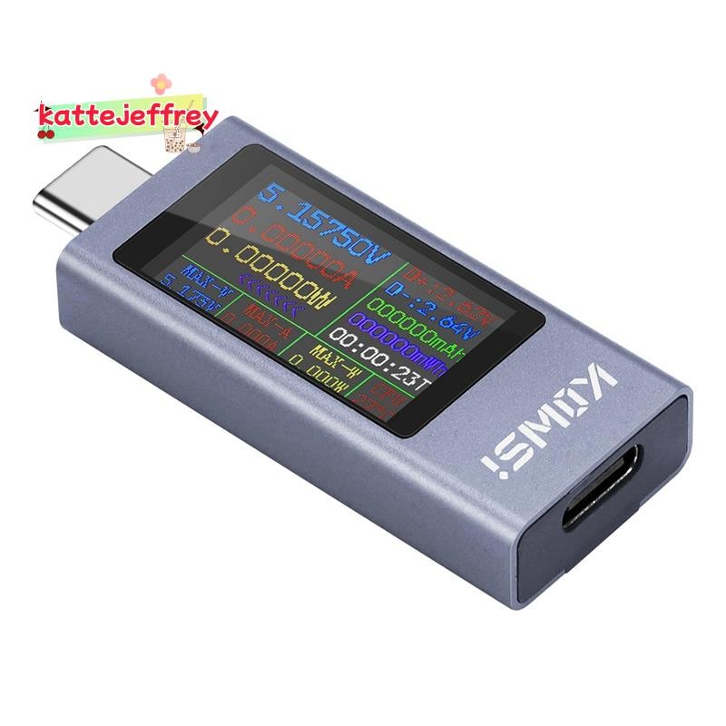 USB C Tester Power Meter, Digital Multimeter with Large Color Screen ...