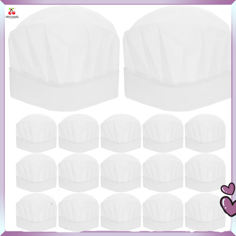 【Ready Stock】 10pcs Baker Hat Kids Cosplay Chef Hat Role Play Chef Cap ...