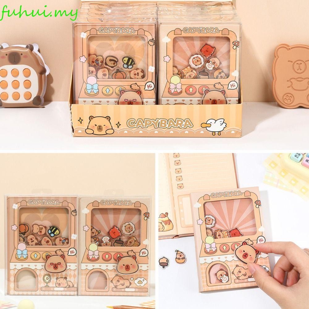 FUHUI Capybara Notebook, Shaking Cute Small Notepad, Portable Gashapon ...