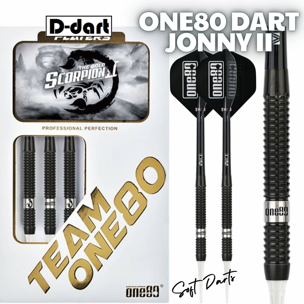 ONE80 SOFT TIP DART - 21G GOLDEN SCORPION JONNY II VHD TUNGSTEN ...