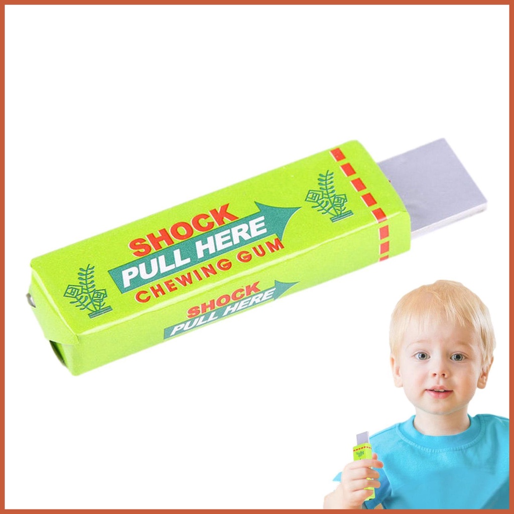 Funny Shock Joke Electric Chewing Gum Prank Tricky Toys Safety Pull ...