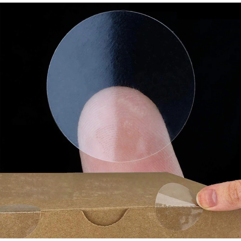 Transparent Self-adhesive Sealing Stickers 2CM/3CM Round Transparent ...