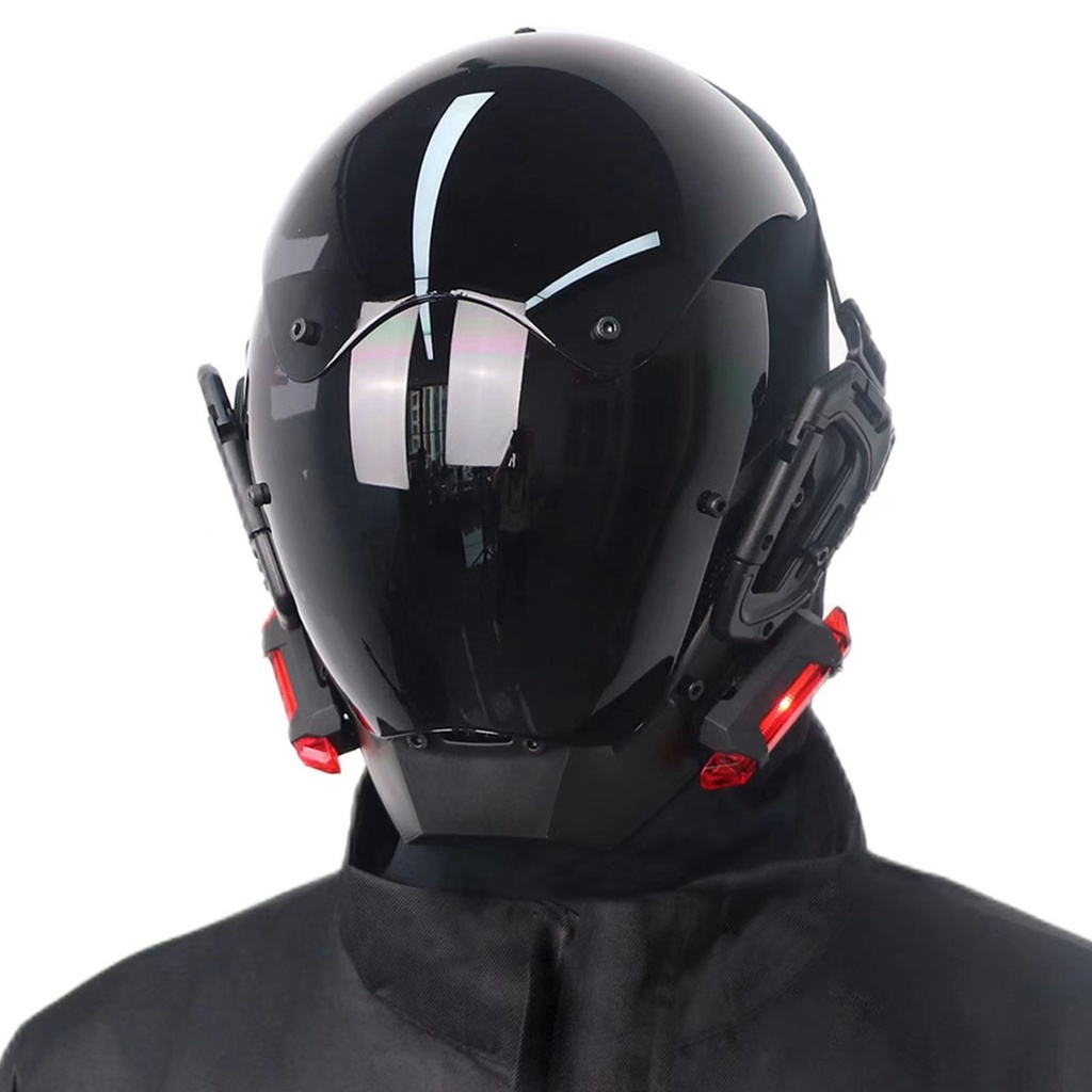 Cyberpunk Mask cos Mecha Mechanical Technology Sense Eating Chicken ...