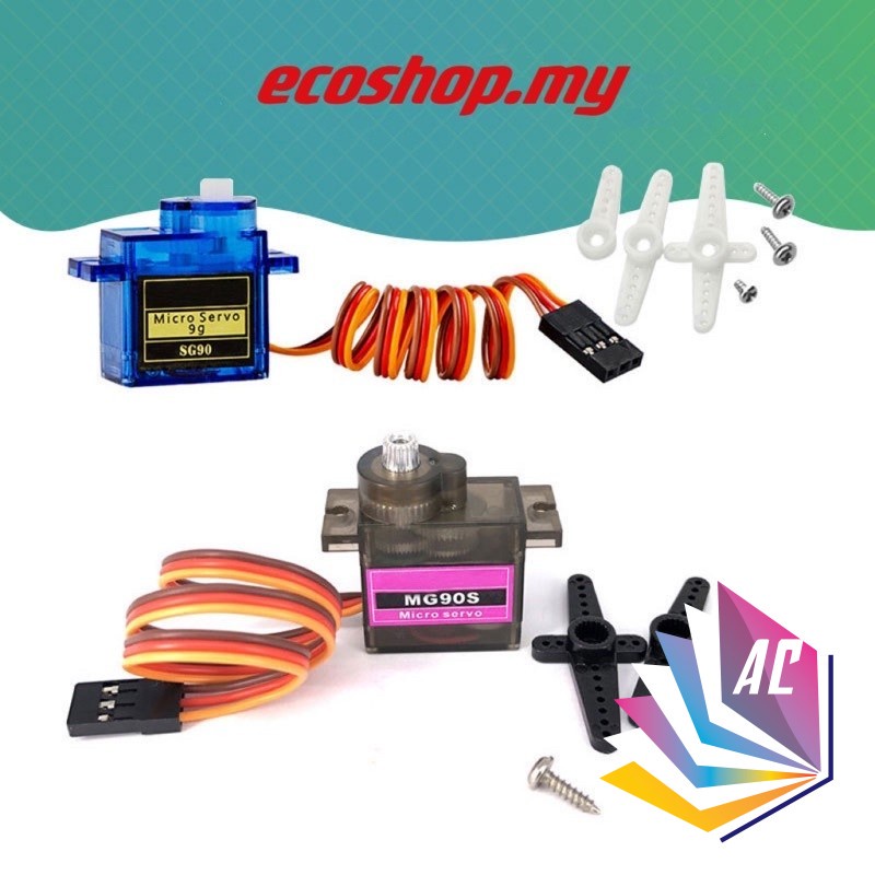 SG90 9G MG90S MG90 Micro Servo Motor 180 Degree Servo Compatible ...