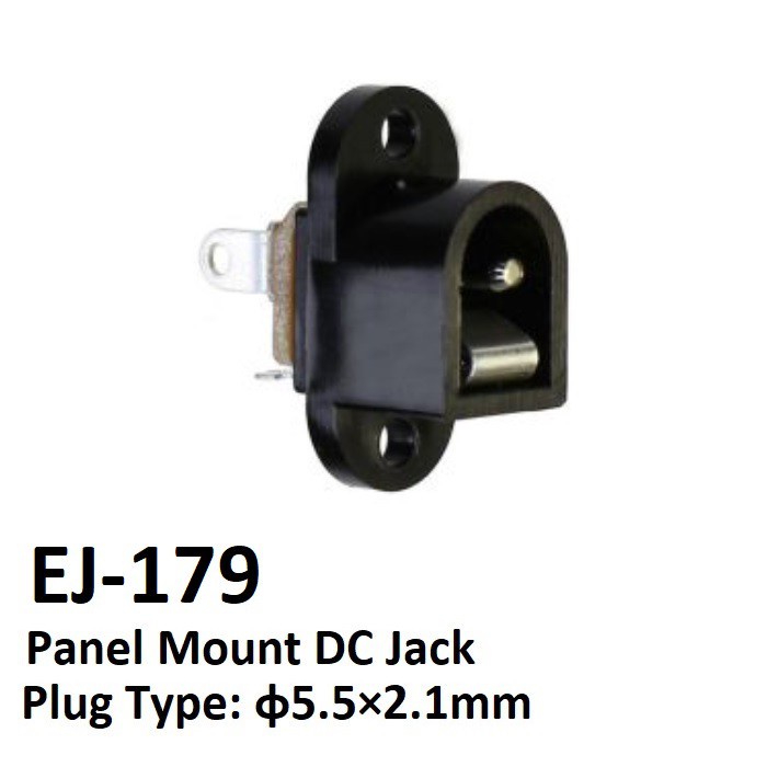 EJ-179 Panel Mount DC Jack 5.5 x 2.1mm | Shopee Malaysia