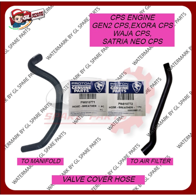 (CPS ENGINE) VALVE COVER HOSE ORIGINAL PROTON EXORA CPS WAJA CPS GEN2 ...