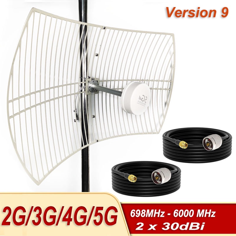 V9 / Version 9 B310 Mimo Parabolic Grid Antenna 4g Lte Wifi 698mhz ...