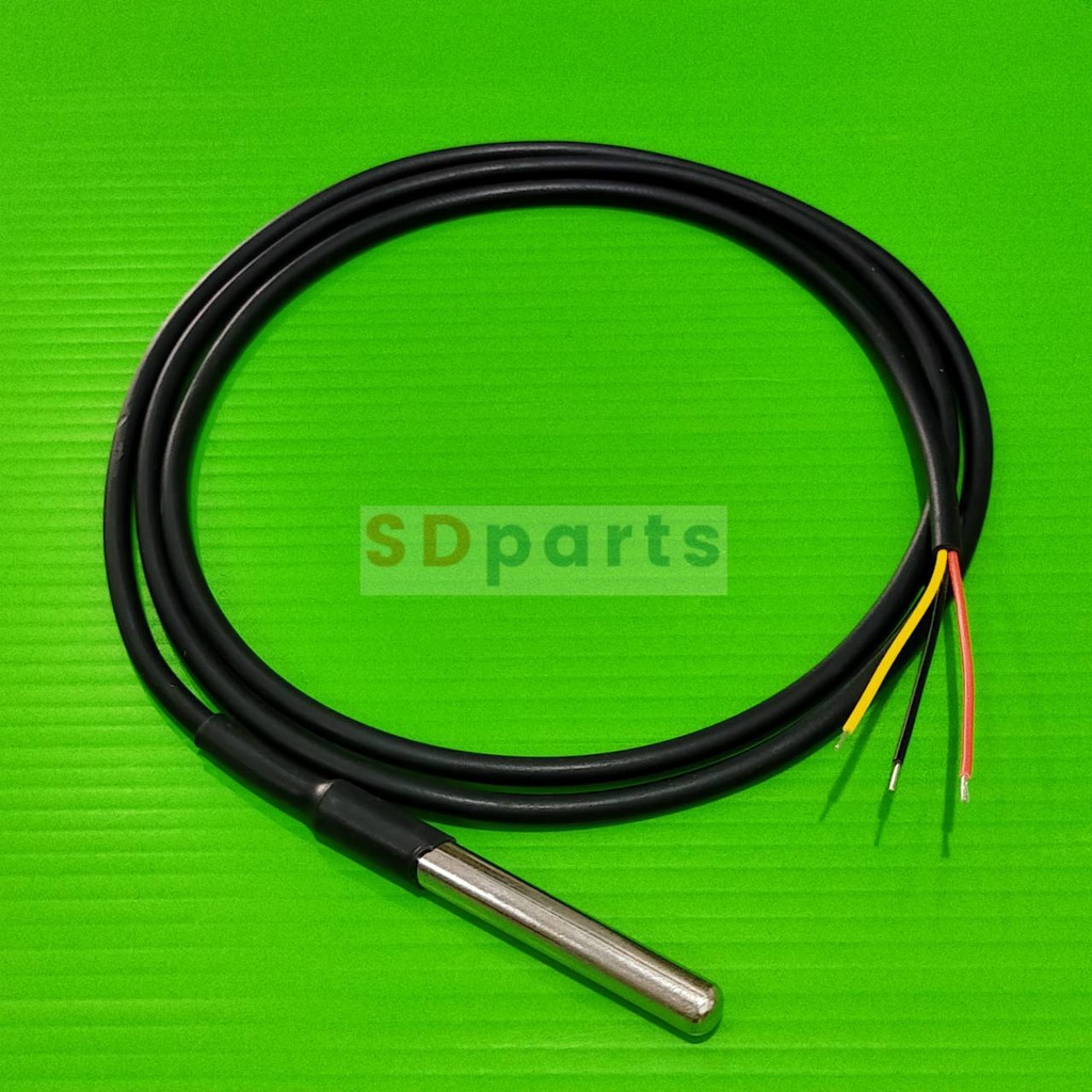 Sensor Cable DS18B20 18B20 Temperature Probe Liquid In Stainless Steel Waterproof DS18B20-W (1 ...