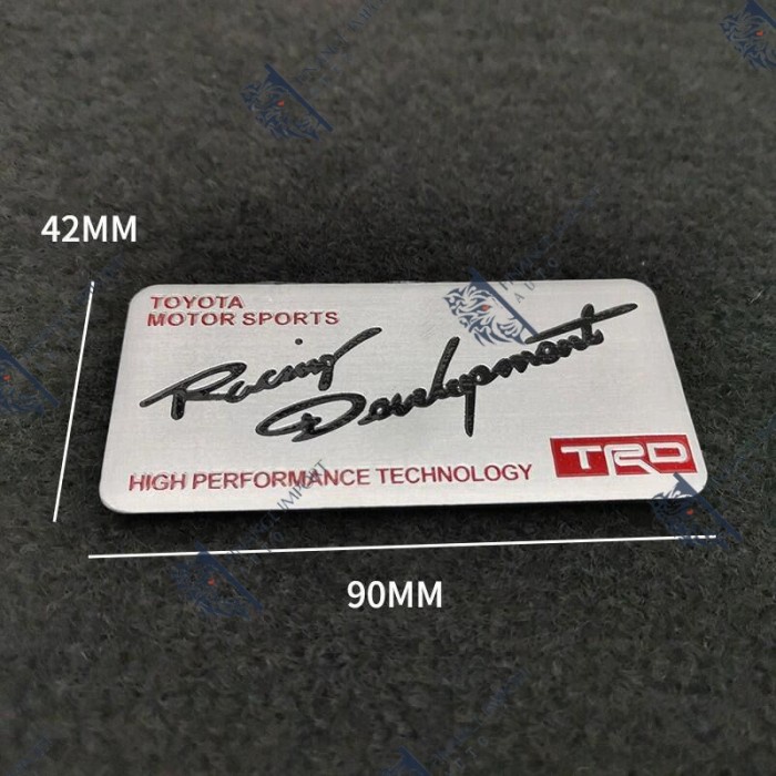 Aluminum Emblem Logo Sticker for TRD Toyota Fortuner Innova Yaris ...