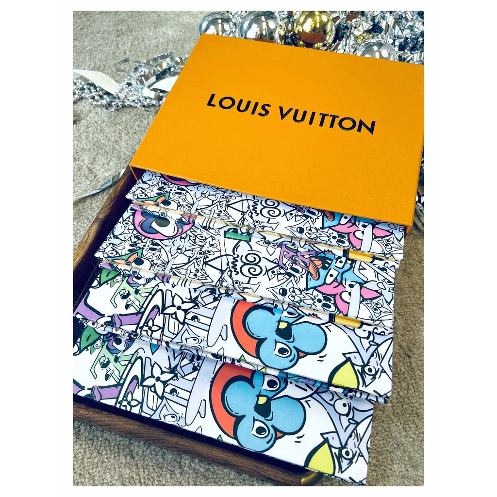 L*V Monogram Graffiti Notebook Set Pop Art Creative Pattern Office ...