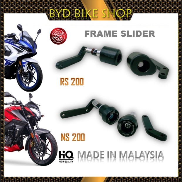PULSAR RS 200/NS 200 FRAME SLIDER HIGH QUALITY | Shopee Malaysia