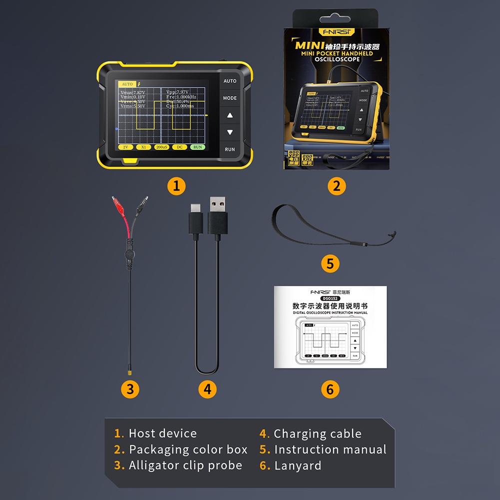 [Oliflica.my] Digital Oscilloscope 200KHz Bandwidth Electronic ...