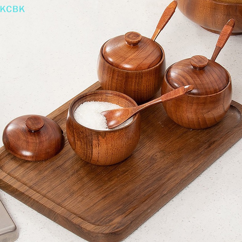 【KC】 Salt Cellar Sugar Bowl Pepper Box Salt Seasoning Container Storage ...