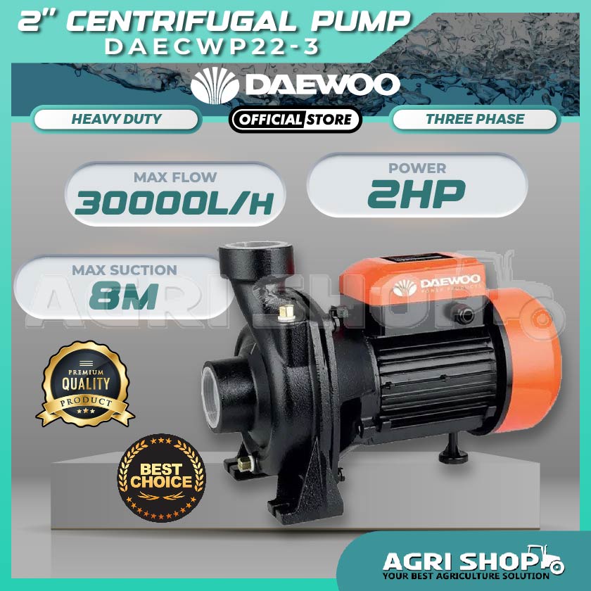 Agrishop DAEWOO 2-inch Centrifugal Pump [DAECWP22-3] | 3-Phase ...
