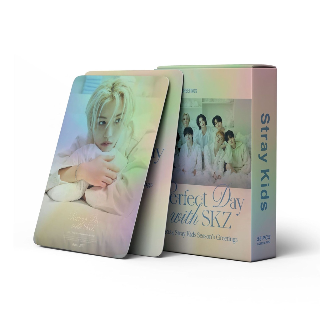KPOP 55pcs/box Stray Kids Laser Photocards Perfect Day 2024 SEASON'S ...