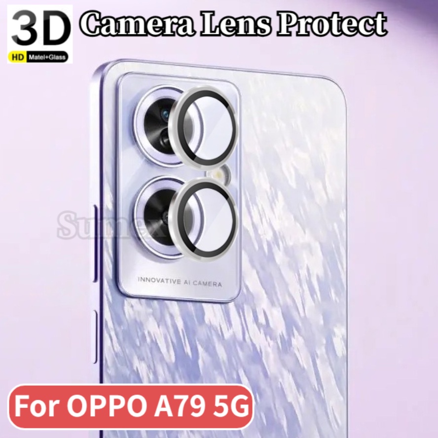Metal Glass Ring Protector Camera Film For OPPO A79 2023 CPH2557 5G ...