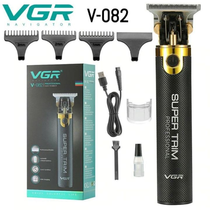 Zero Adjustable VGR V-082 Professional Rechargeable Hair trimmer - Ready Stock | Shopee Malaysia