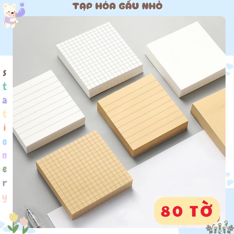 Basic notepad with checkered, horizontal, plain 80 sheets [taphoagaunho ...