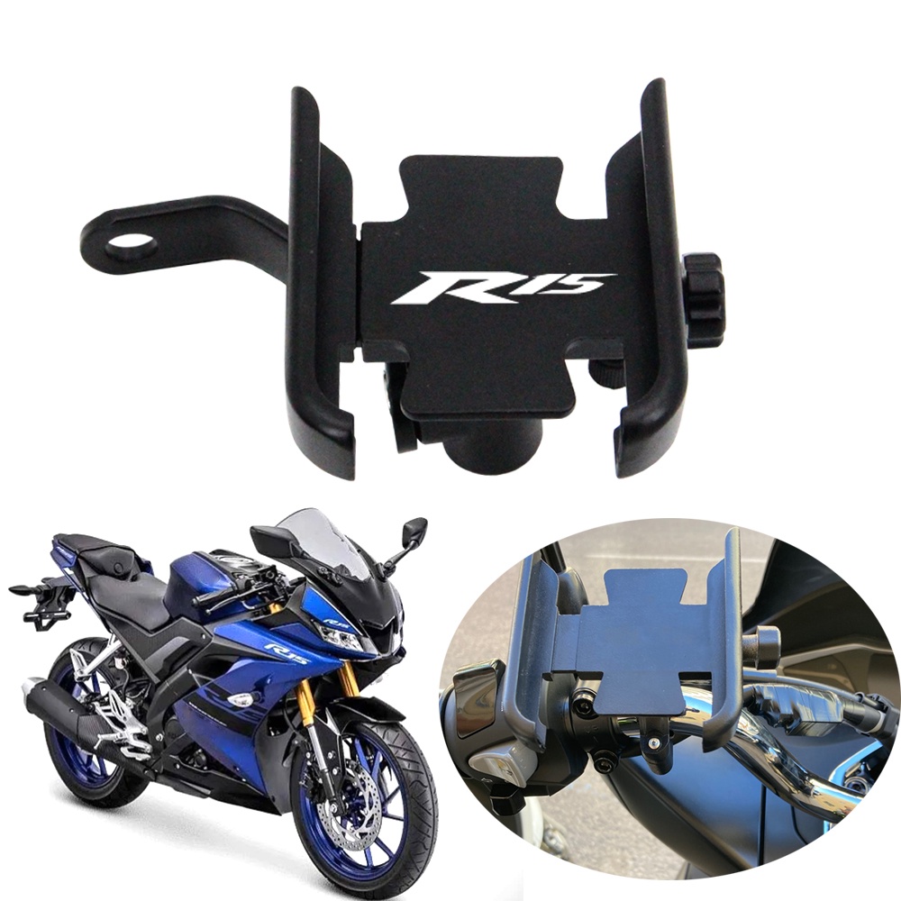 For YAMAHA Motorcycle Mobile Phone Holder CNC YZFR15 TZF-R15 YZF R15 ...