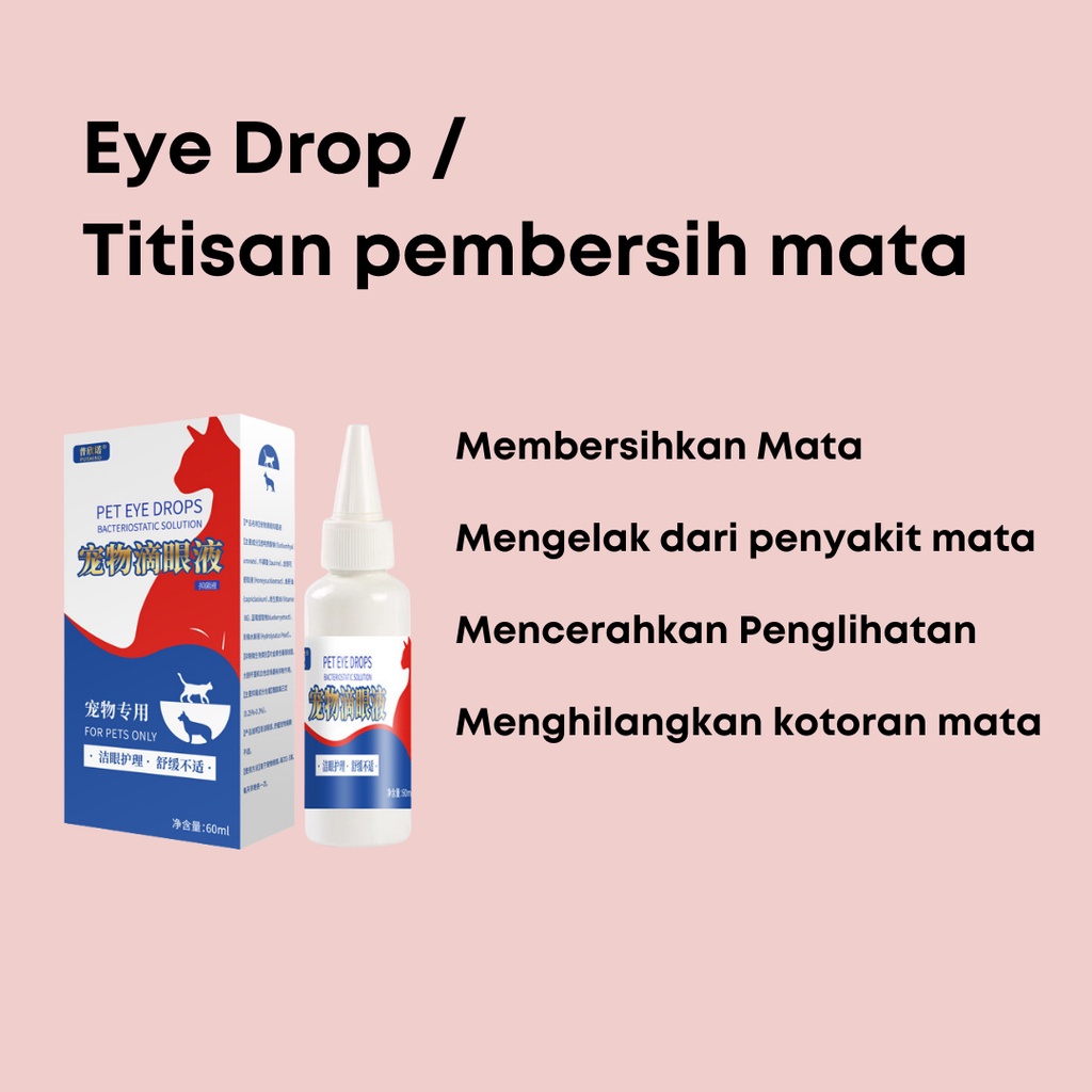 CAThero PET EYE DROP Ubat Titis Mata Haiwan Cat and Dog Kucing dan Dog ...
