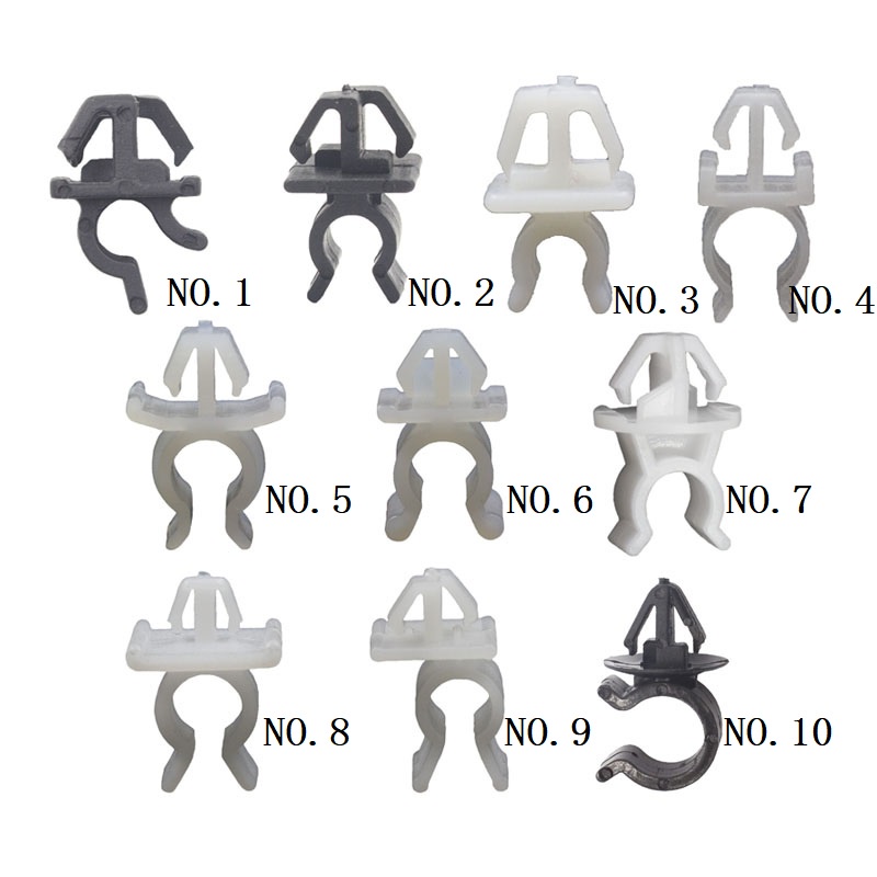 20 PCS Car Fastener Hood Bonnet Prop Rod Support Clip nylon plastic ...
