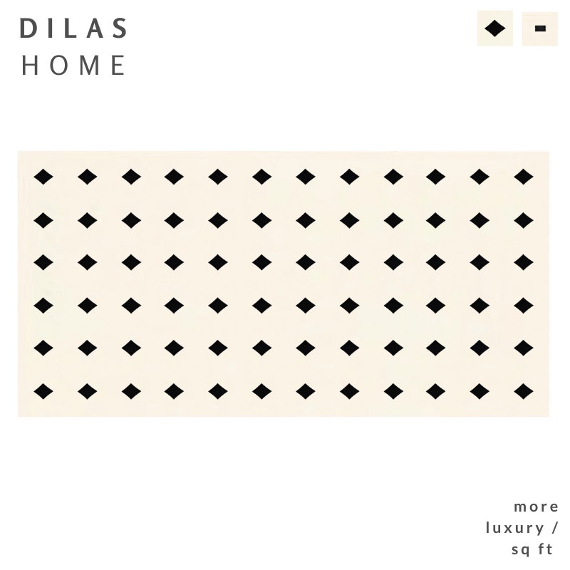 DILAS HOME Minimalist Retro Geometric Diamond Cube Pattern Velvet ...