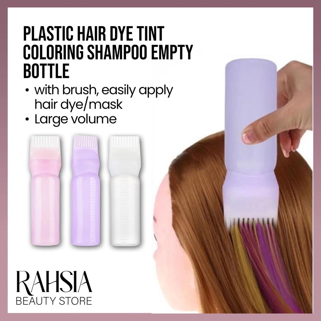 Plastic Hair Dye Tint Coloring Shampoo Empty Bottle Applicator with ...