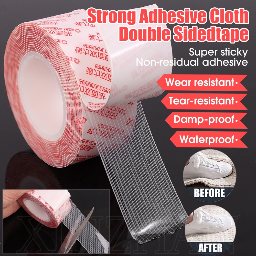 Multipurpose Dual Double-sided Tape - 1M/Roll 2/3CM Grid Transparent ...
