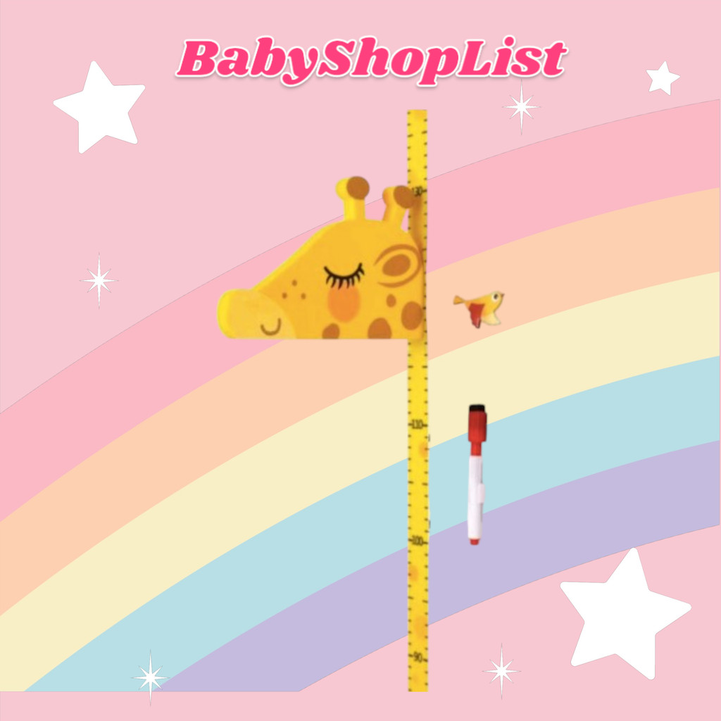 3D Cartoon Magnetic Height Measurement Ruler Wall Sticker Kids Baby ...