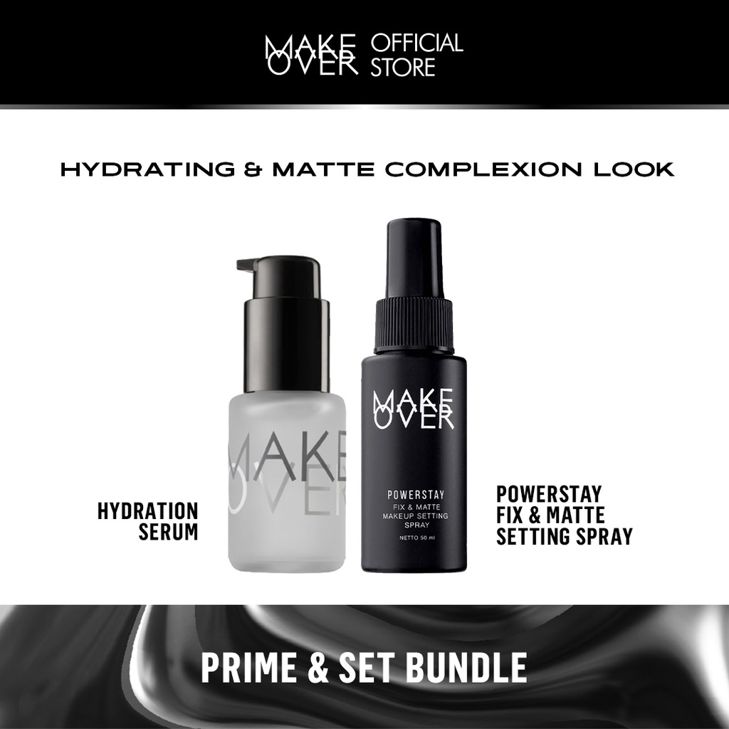 Make Over Prime & Set Bundle - Hydration Serum + Setting Spray ...