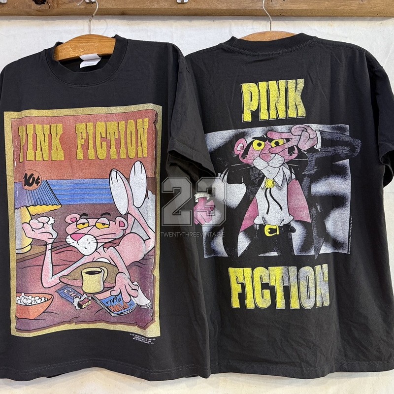 [23] Pink Panther tag Hanes Cartoon shirt vintage | Shopee Malaysia