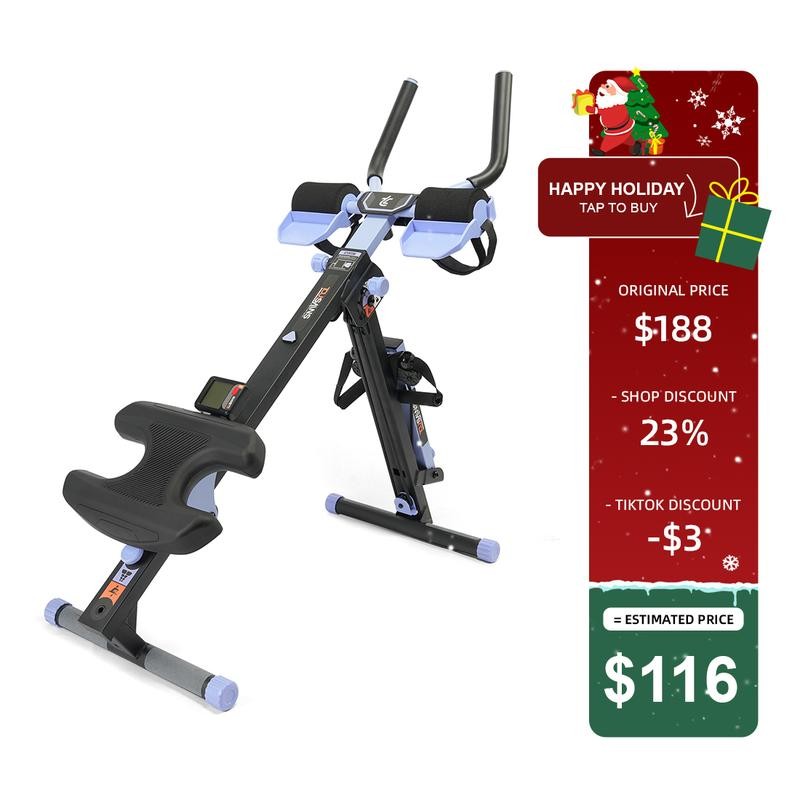 2 in 1 AB trainer combine rowing machine with adjustable height and ...