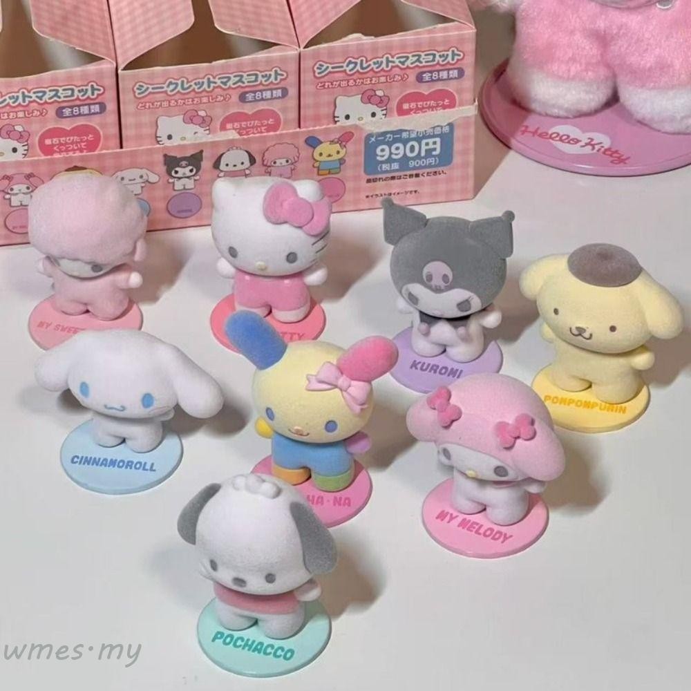 WMES1 Flocking Magnetic Doll, Cinnamoroll Pochacco Melody Anime Figures ...