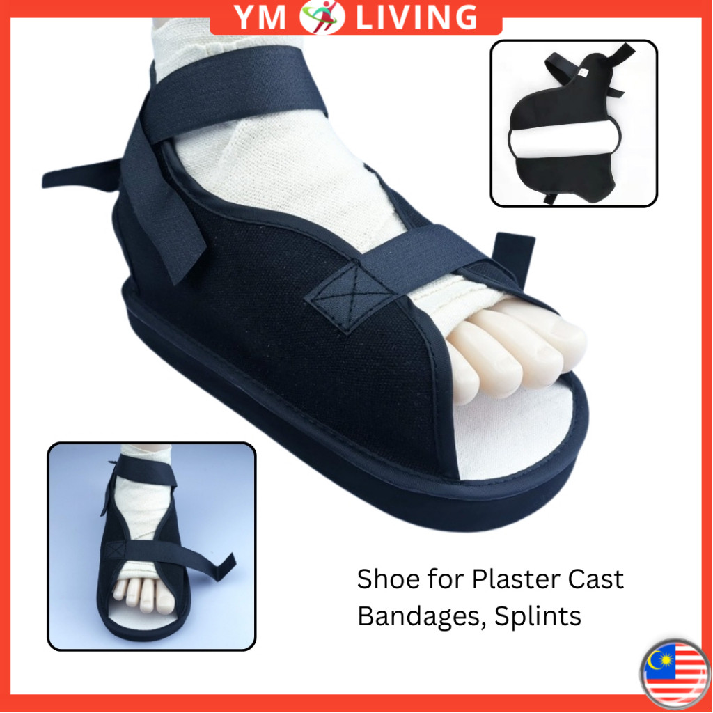 Shoe for Plaster Cast Bandages Splints Injury Protection Adjustable ...