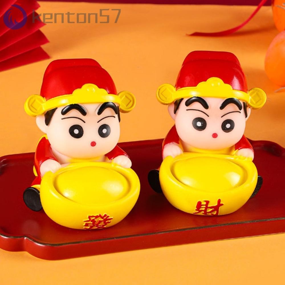 KENTON Crayon Shin-Chan Figurine, Collectible God of Wealth Shin Chan ...