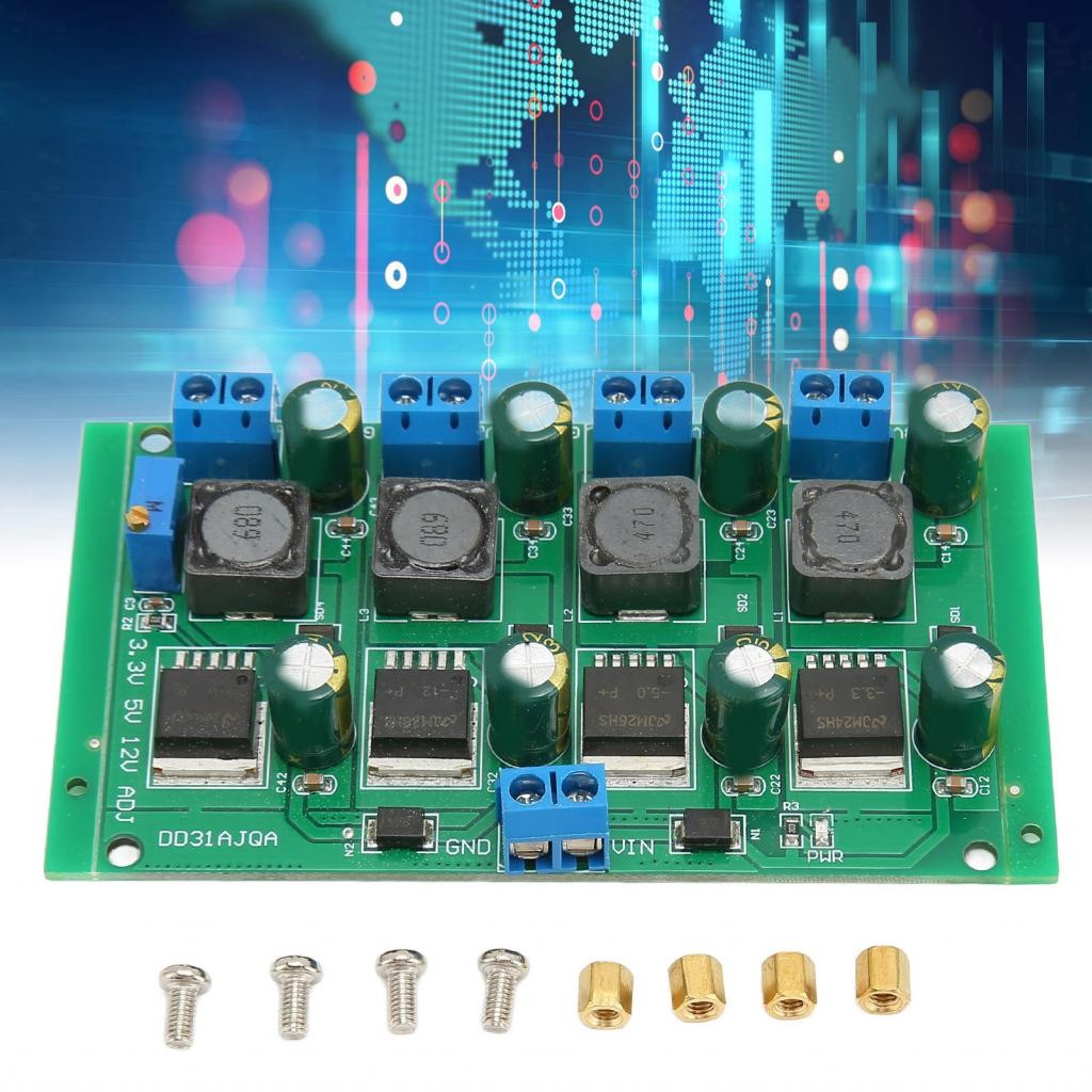 Maib Power Supply Module 50W Stable 4 Way Output 3A 3.3V 5V 12V ...