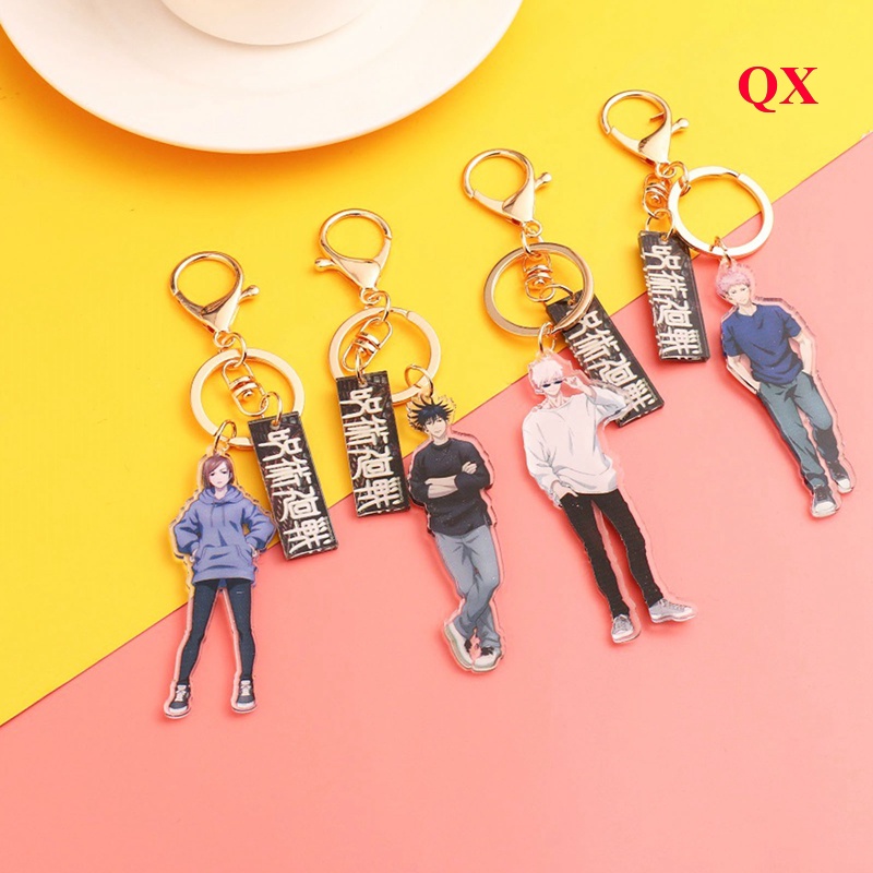 QX Jujutsu Kaisen Key Chain Yuji Megumi Satoru Nobara Japanese Anime ...