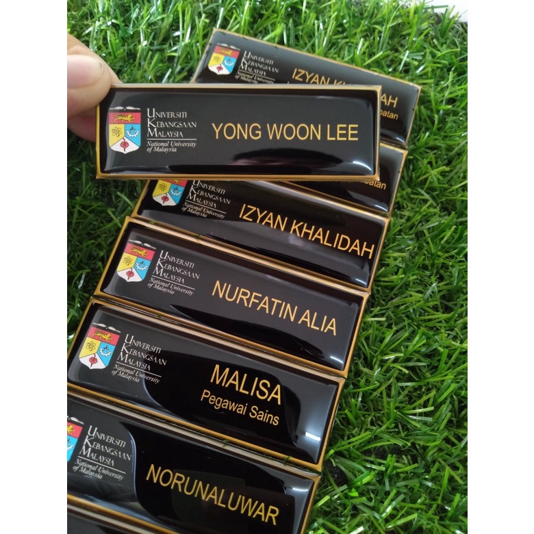 NAME TAG EPOXY ACRYLIC UNIVERSITI KEBANGSAAN MALAYSIA (UKM) | Shopee ...