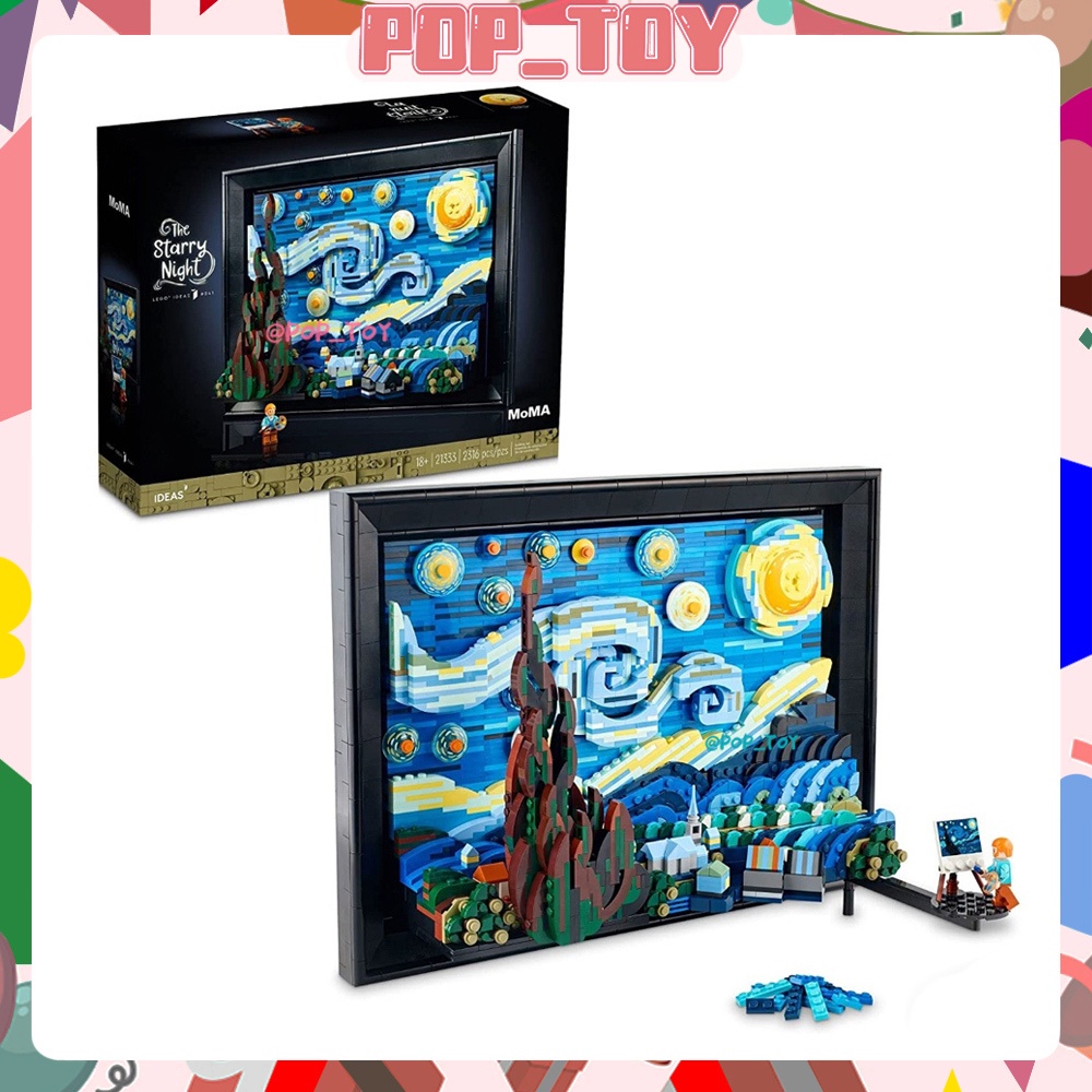 MOC 21333 Vincent van Gogh - The Starry Night Building Blocks world ...