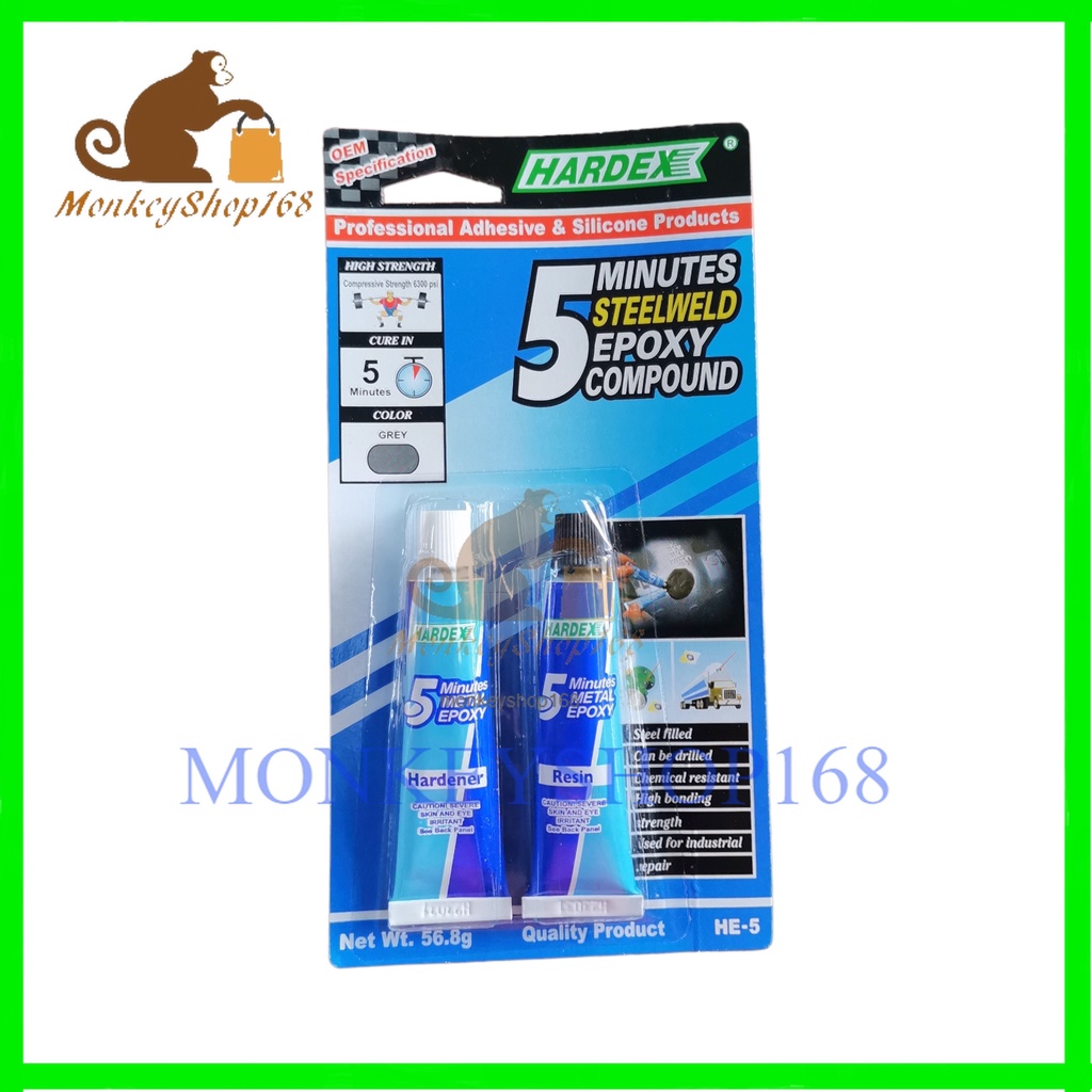 Hardex 5Minute HIGH PERFORMANCE EPOXY ADHESIVE GLUE Steelweld Epoxy ...
